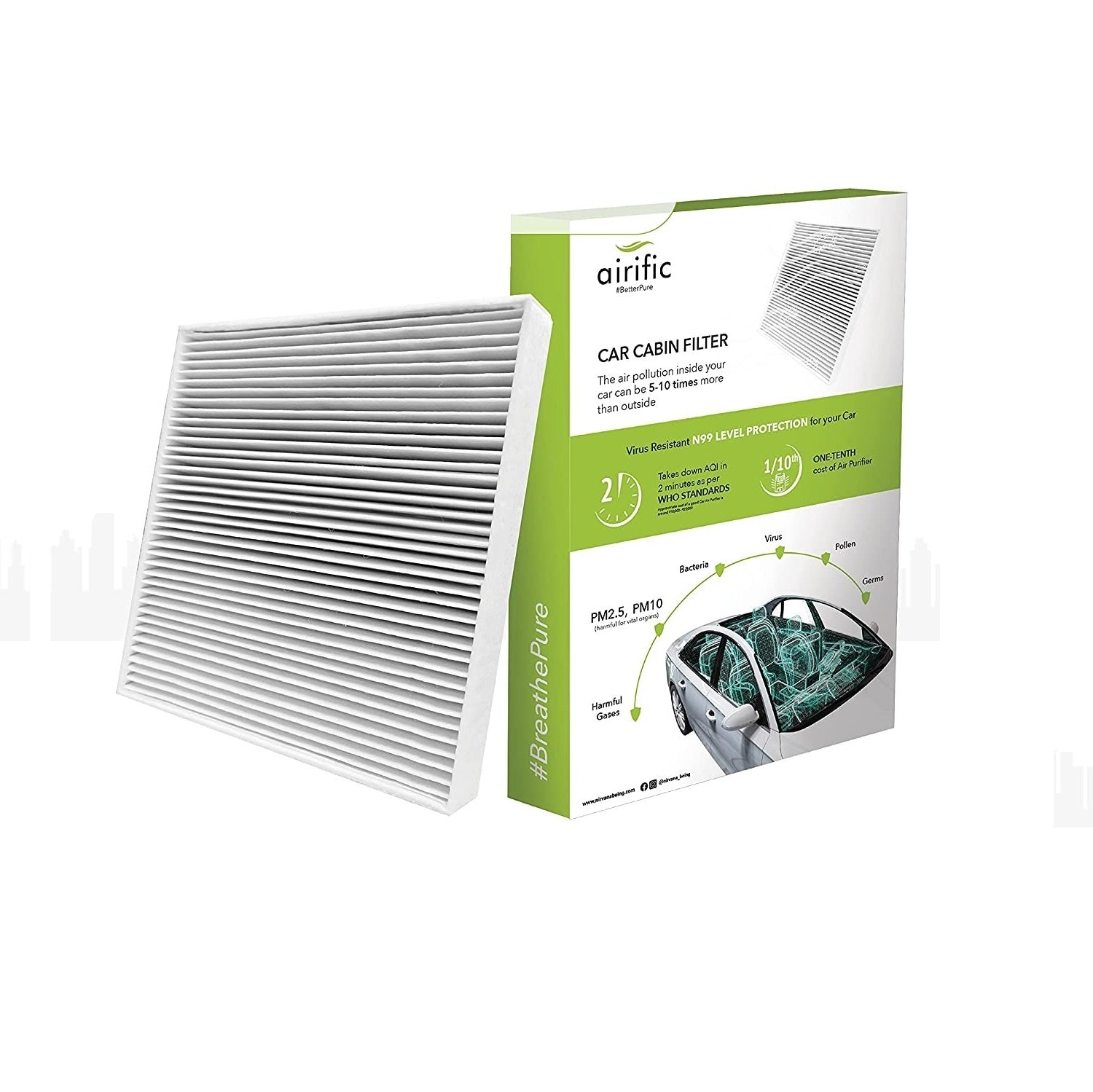 Get 5% off on Airific Car Cabin Filter | Premium Car Air Purifier ...