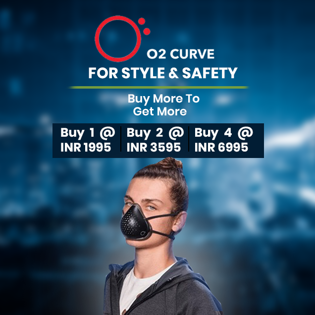 O2 Mask: O2 Curve Mask - Reusable Respirator - Nirvana Being