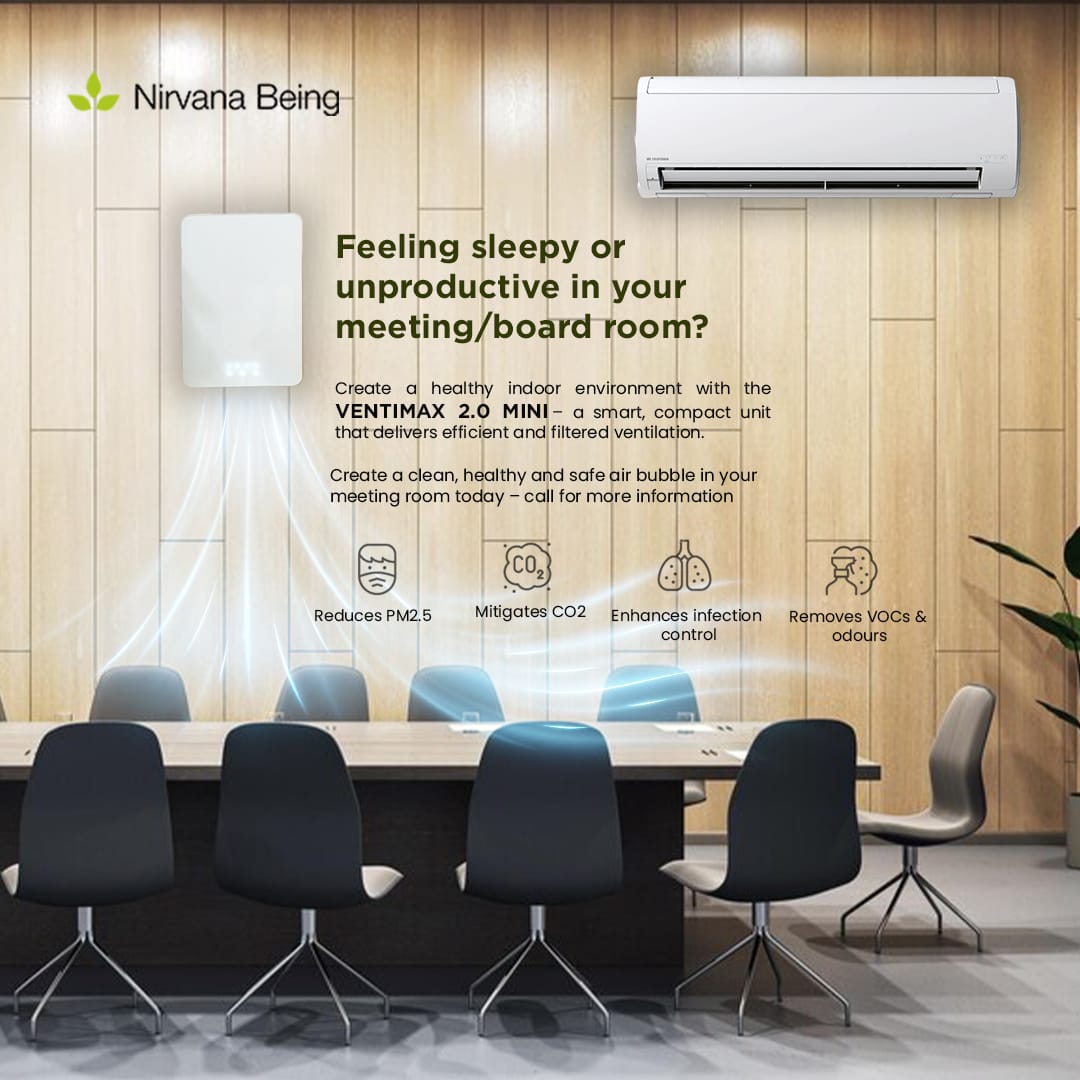 Office Ventilation System, CO2 Ventilation for Offices - Nirvana Being