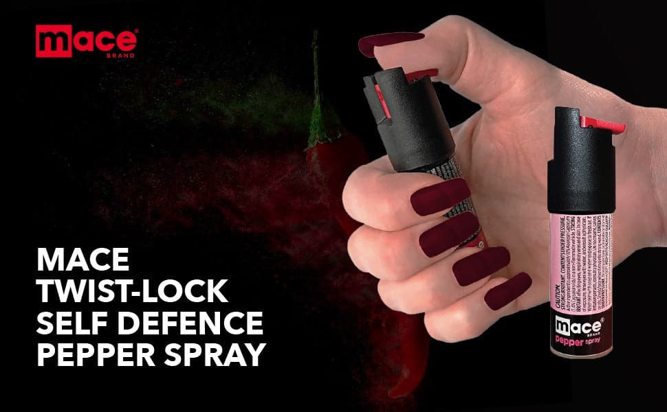 Mace Pepper Spray Twist Lock Self Defense Pepper Spray | Shoots Pepper ...